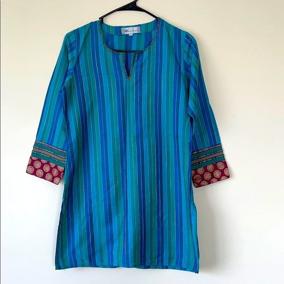 Tops | Kurta Blue Westside Top | Poshmark